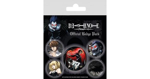 Pins Set Death Note Χαρακτήρες