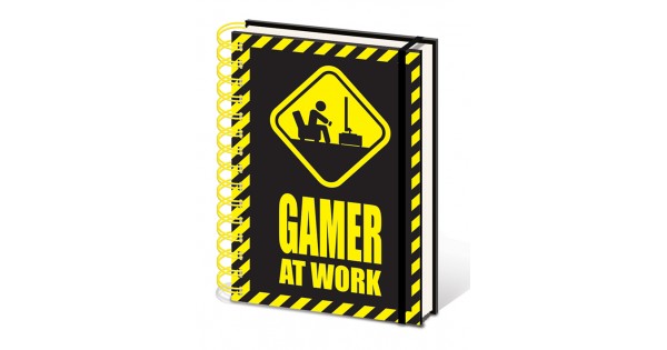 Σημειωματάριο Gamer At Work - Caution Sign