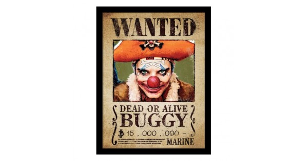 Κάδρο Buggy Wanted Poster - One Piece